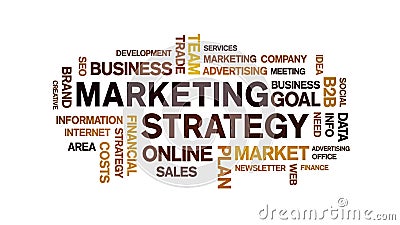 Marketing Strategy Animated Tag Word Cloud,Text Design Animation ...