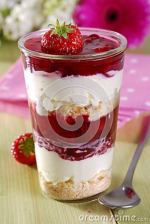 Mascarpone Dessert With Fruit Stock Photos - Image: 5447543