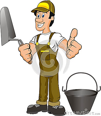 Mason Cartoon Stock Photo - Image: 34816460