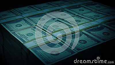 Huge Stack of Money - Profits, Savings Concept Stock Video - Video of ...