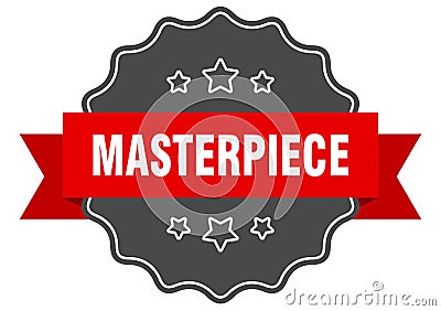 Masterpiece Label. Masterpiece Isolated Seal. Sticker. Sign Cartoon ...