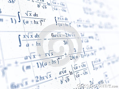 Math Concept - Mathematical Integral Formulas Royalty-Free Stock Image ...