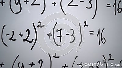 Math Equation on White Board. Education and Science Concept Stock ...