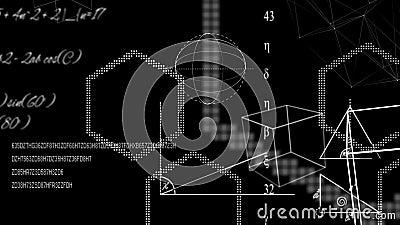 Loopable Background with Math Formulas. Stock Video - Video of equation ...