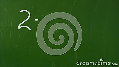 Math on green school Board stock footage. Video of green - 75595032