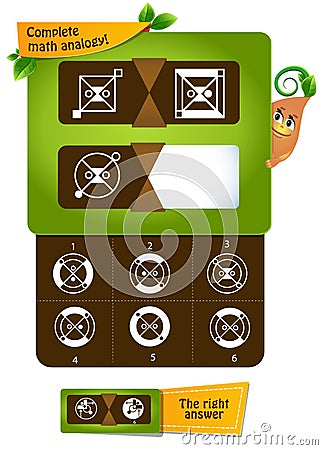 Math Shape Analogy Brainteaser Royalty-Free Stock Photo | CartoonDealer ...