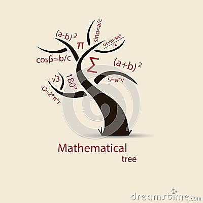 Math Tree Stock Vector - Image: 39868383