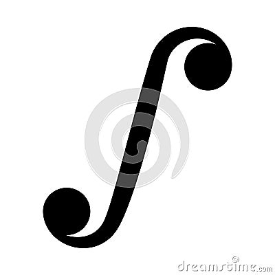 Mathematics Integral Symbol Icon Royalty-Free Illustration ...