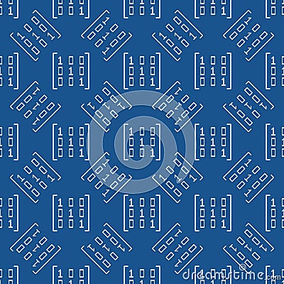 Mathematics Matrix Vector Concept Blue Line Seamless Pattern Stock ...