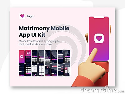 Matrimony App UI Kit For Responsive Mobile App Or Website With ...