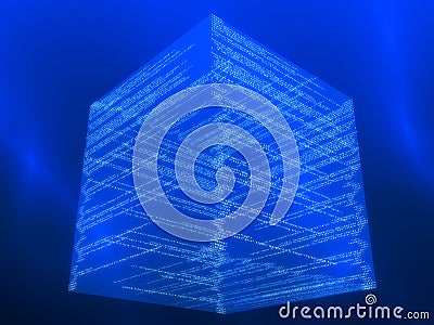 Matrix Cube Stock Photo - Image: 2589880