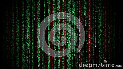 Matrix Dropping Code.Digital Binary Data, Streaming Code Zoom ...