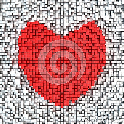 Matrix Heart Royalty Free Stock Images - Image: 32603769