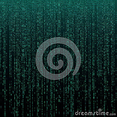 Matrix Texture With Digits. Binary Code, Abstract Futuristic Cyberspace Background. Data ...