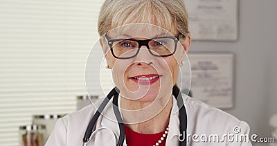 Mature Woman Doctor Smiling at Camera Stock Footage - Video of nurse ...