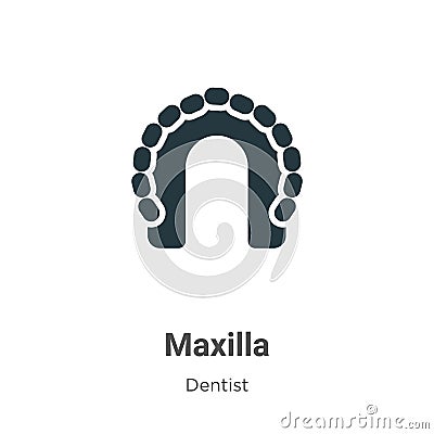 Maxilla Vector Icon On White Background. Flat Vector Maxilla Icon ...