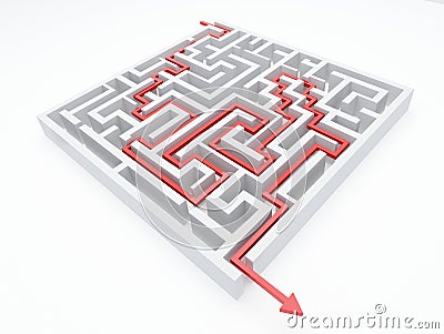 Maze_arrow Stock Image | CartoonDealer.com #10171831