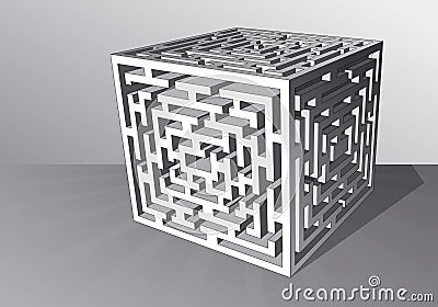 The Maze Cube Stock Photo - Image: 13393790