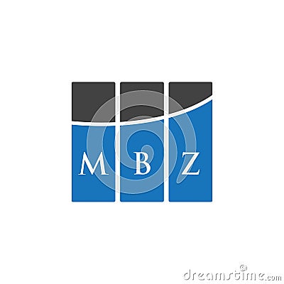 MBZ Letter Logo Design On WHITE Background. MBZ Creative Initials ...