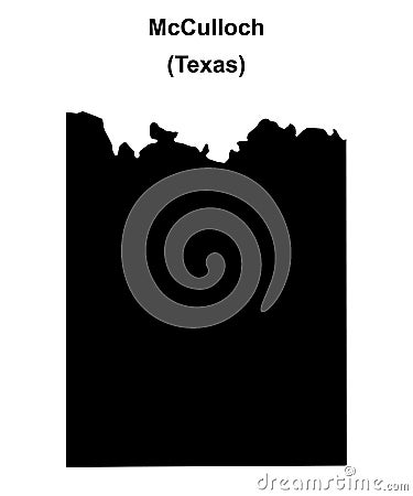 McCulloch Outline Map Royalty-Free Stock Image | CartoonDealer.com ...