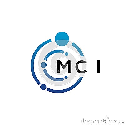 MCI Letter Technology Logo Design On White Background. MCI Creative ...
