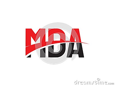 MDA Letter Initial Logo Design Vector Illustration | CartoonDealer.com ...