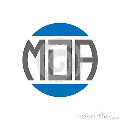 MDA Letter Logo Design On White Background. MDA Creative Initials ...