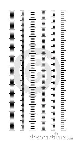 Measure Scale Vector Set, Horizontal Markup For Rulers With Different ...