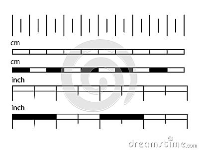 Measurement Scale Ruler Or Scale Length Measurement Metric And Inch ...