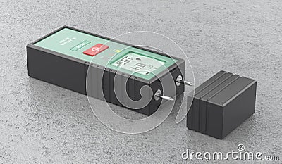 Measuring Humidity Of Concrete With Moisture Meter Royalty-Free Stock ...