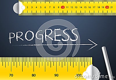 Measuring Progress Stock Photo - Image: 53159949
