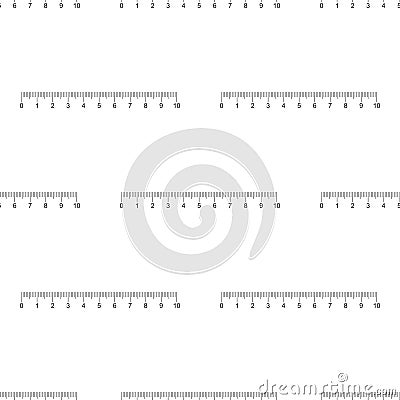 Measuring Scale, Markup For Rulers Icon Seamless Pattern On White ...