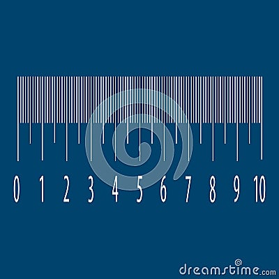 Measuring Scale With Numbers Stock Vector - Image: 84294566