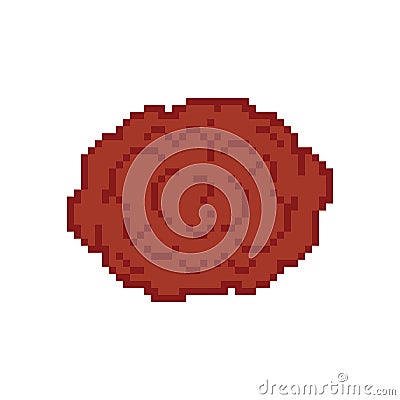 Meatball Pixel Art. Meatballs 8 Bit. Pixelated Food Cartoon Vector ...