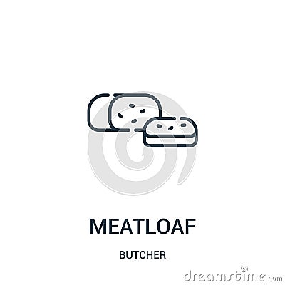 Meatloaf Icon Vector From Butcher Collection. Thin Line Meatloaf ...