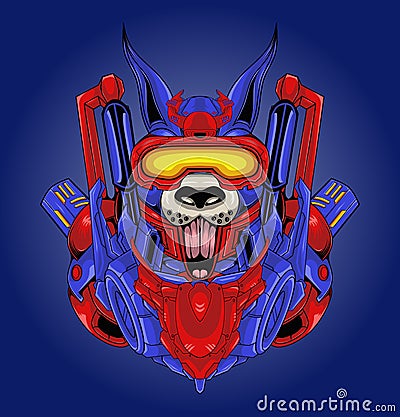Mecha Cat Robot Illustration | CartoonDealer.com #249161418