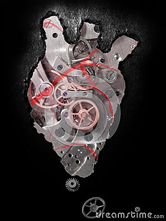 Mechanic Heart Stock Photography - Image: 9217072