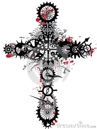 Mechanical Cross Vector Illustration | CartoonDealer.com #6603956