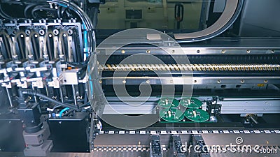 A Mechanism Makes Chip, Microcircuit, Microchip, Integrated Circuit ...