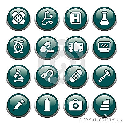 Medical Buttons Stock Photo - Image: 1685130