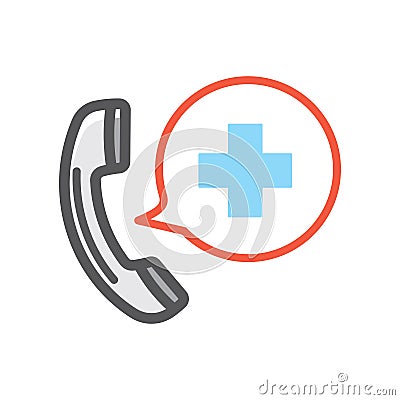 Medical Call Sign Vector Illustration | CartoonDealer.com #220028868