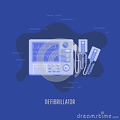 Medical Defibrillator. Automated External Defibrillator Royalty-Free ...