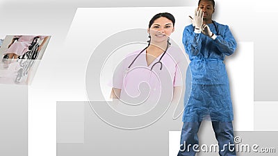 Medical Scenes in a Hospital Stock Video - Video of group, mixedrace ...