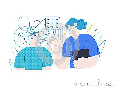 Medical Tests Illustration - EEG Cartoon Vector | CartoonDealer.com ...