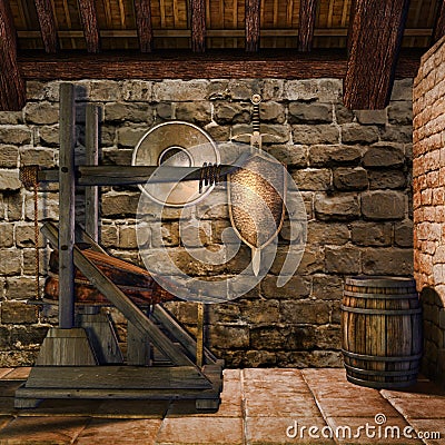 Medieval Blacksmith's Room Royalty Free Stock Photos - Image: 30157838