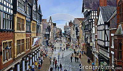 Medieval Chester In England Editorial Stock Image - Image: 29305344