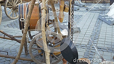 Medieval Cooking Utensils stock footage. Video of meal - 59495626