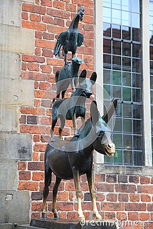 Medieval Fairy Tale Statue In Bremen, Germany Stock Photography - Image ...