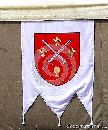 Medieval Flag Stock Image - Image: 8525401