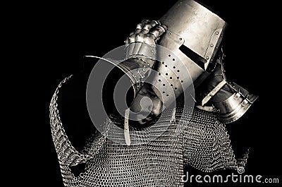 Medieval Knight Removing Helmet Stock Photography | CartoonDealer.com ...